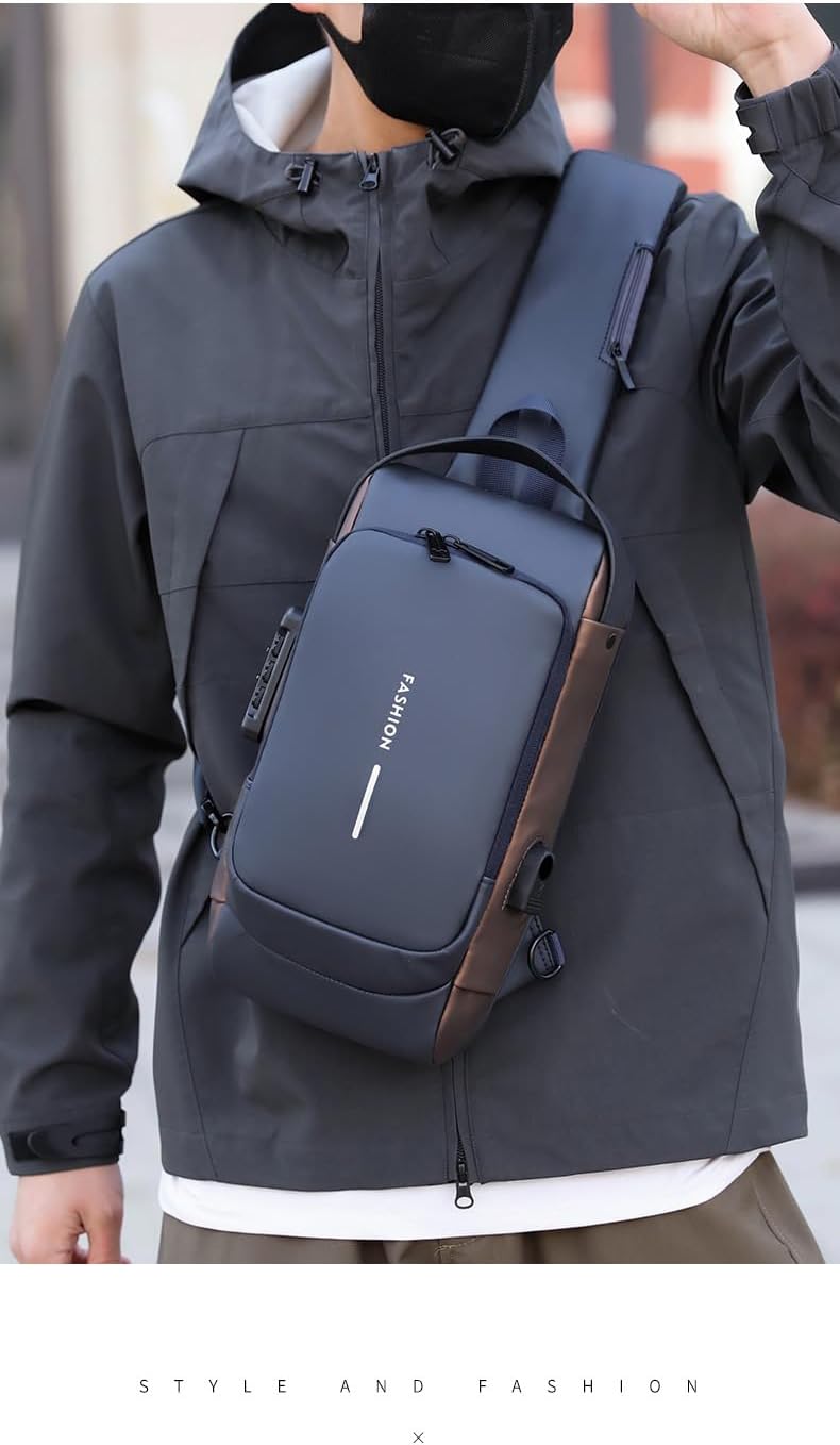 حقيبة كروس رجالي متعددة الجيوب - GomlaShop